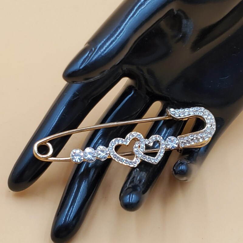 Heart Safety Pin - Etsy