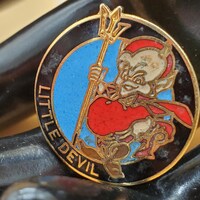 Devil and Angel Poyo Hard Enamel Pins, Halloween Collection, Christmas ...