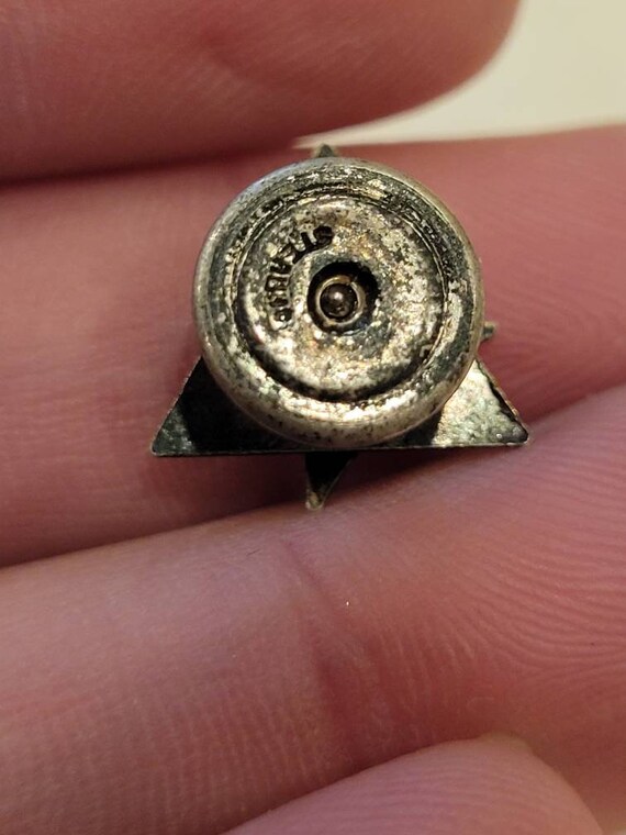 Vintage Sterling enamel NAA North America Aviation pin - Gem