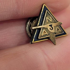 Vintage Sterling Enamel NAA North America Aviation Pin - Etsy
