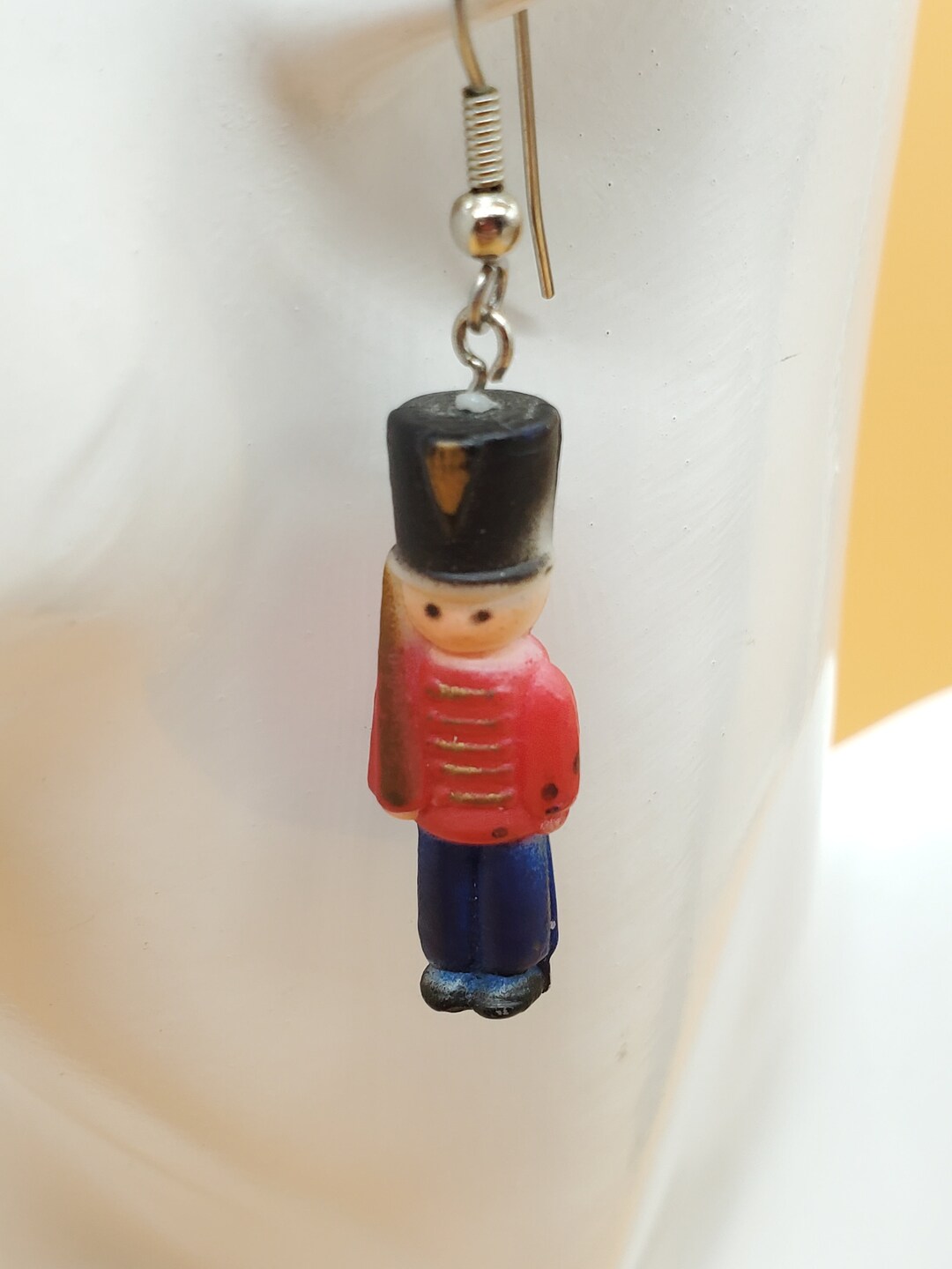 Vintage Dangling Plastic Toy Soldier Earrings - Etsy