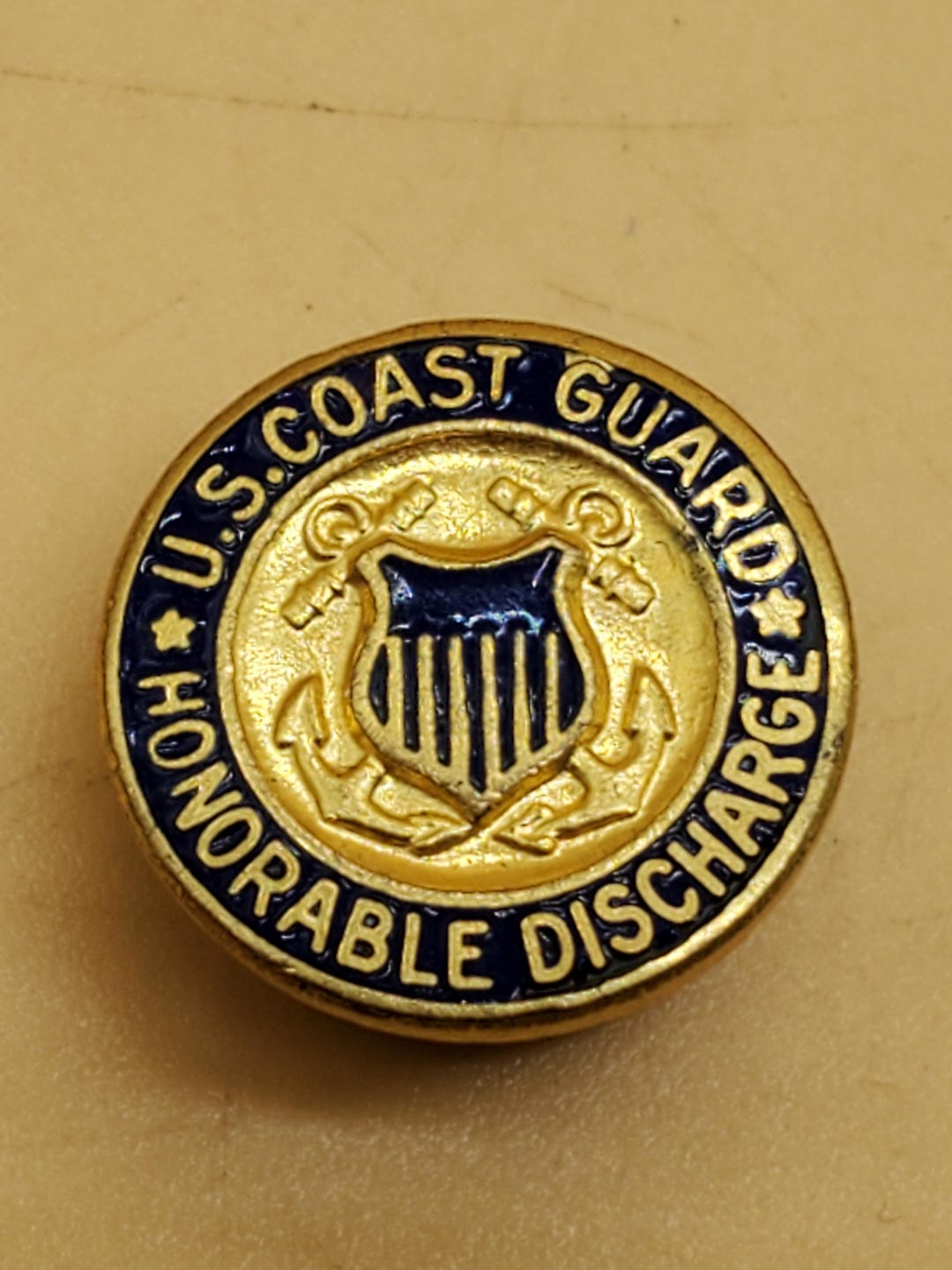 Vintage US Coast Guard Honorable Discharge Lapel Pin - Etsy