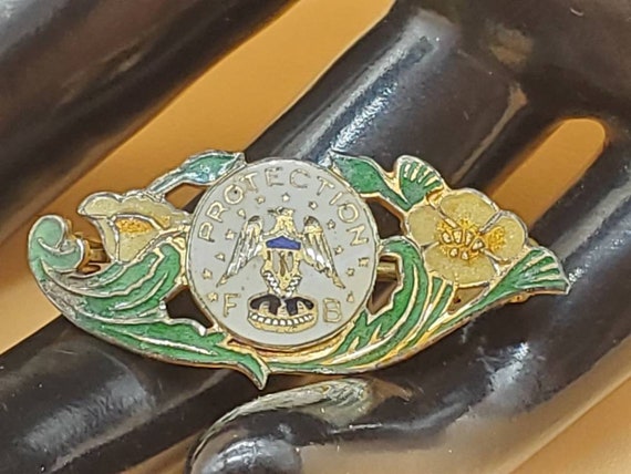 Antique Fraternal Brotherhood Protection sterling sil… - Gem