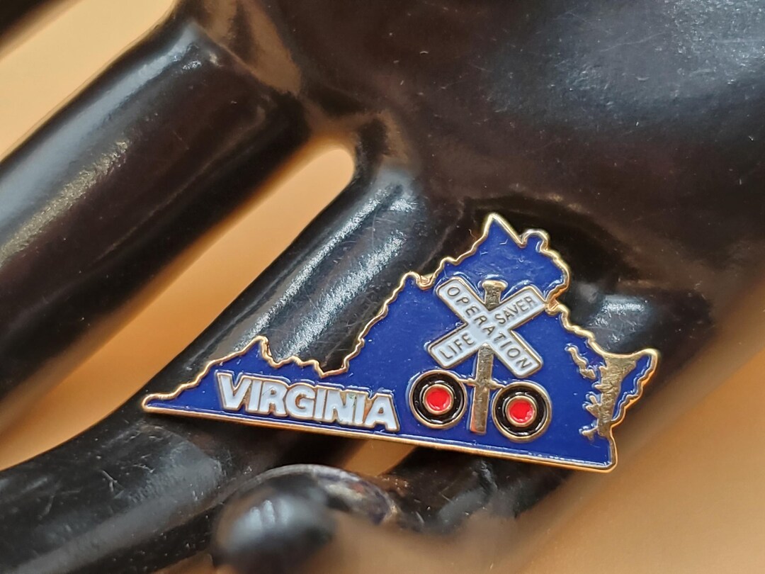 Vintage Virginia Operation Life Saver Railroad Pin - Etsy