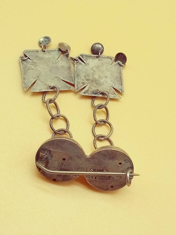 Authentic 1882 David Andersen sterling silver brooch,… - Gem