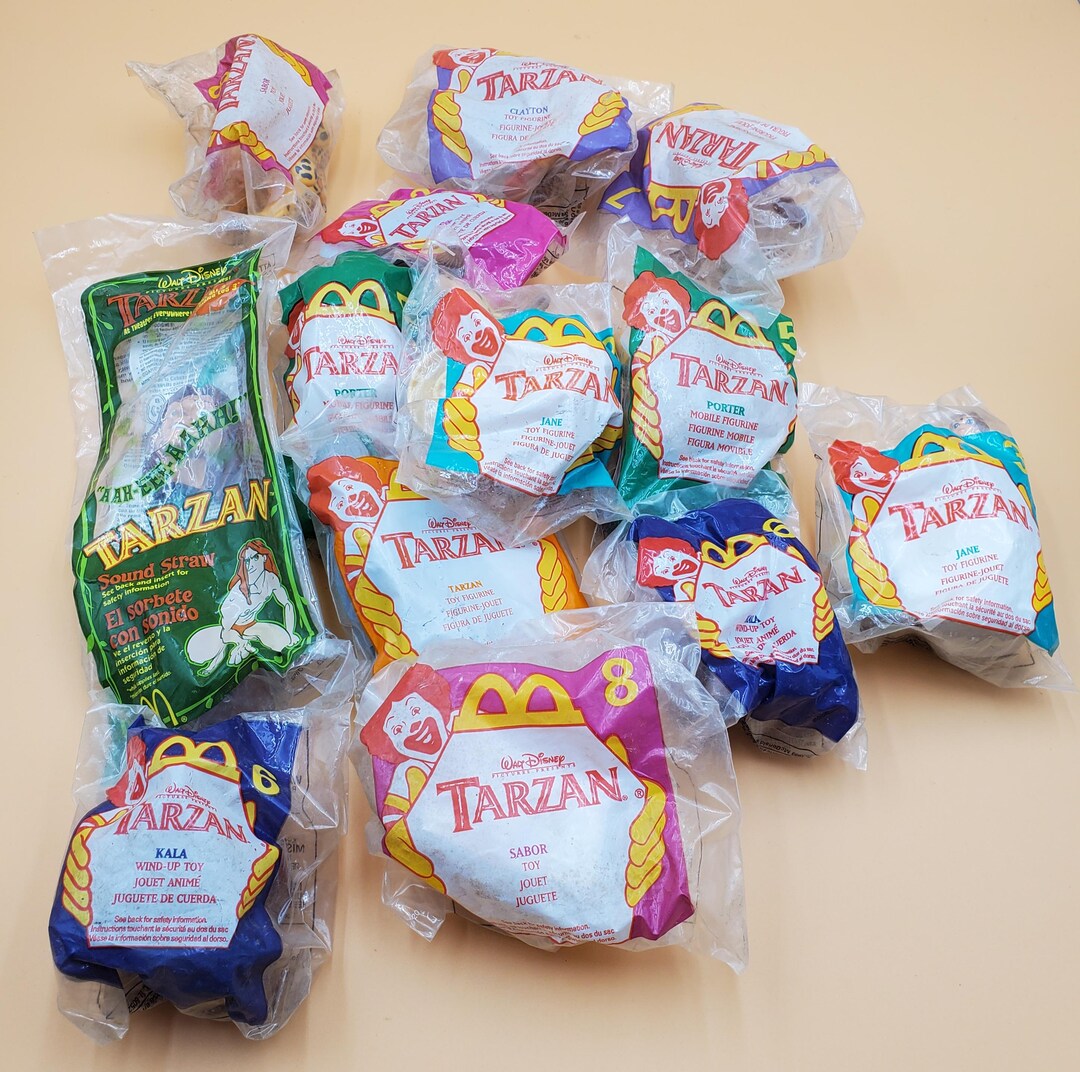 1999 Mcdonald's Tarzan Happy Meal Toys, Select Styles - Etsy