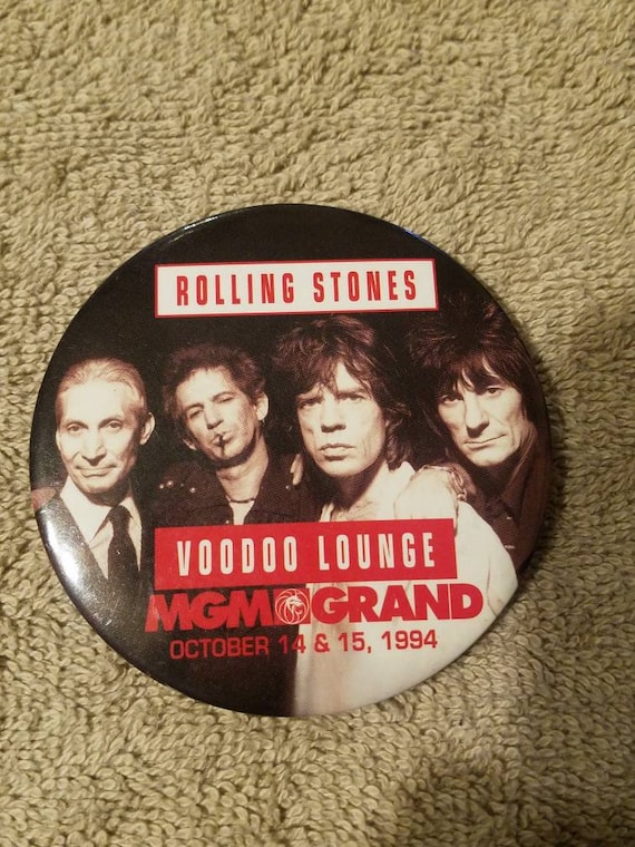 Rolling Stones Voodoo Lounge Tour Pin 1994 MGM Grand … - Gem