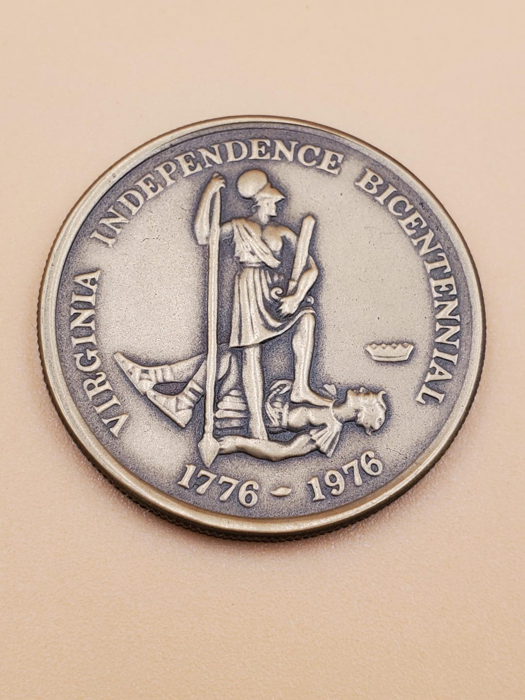Vintage Virginia Independence Bicentennial Commemorative Bronze Coin - Etsy