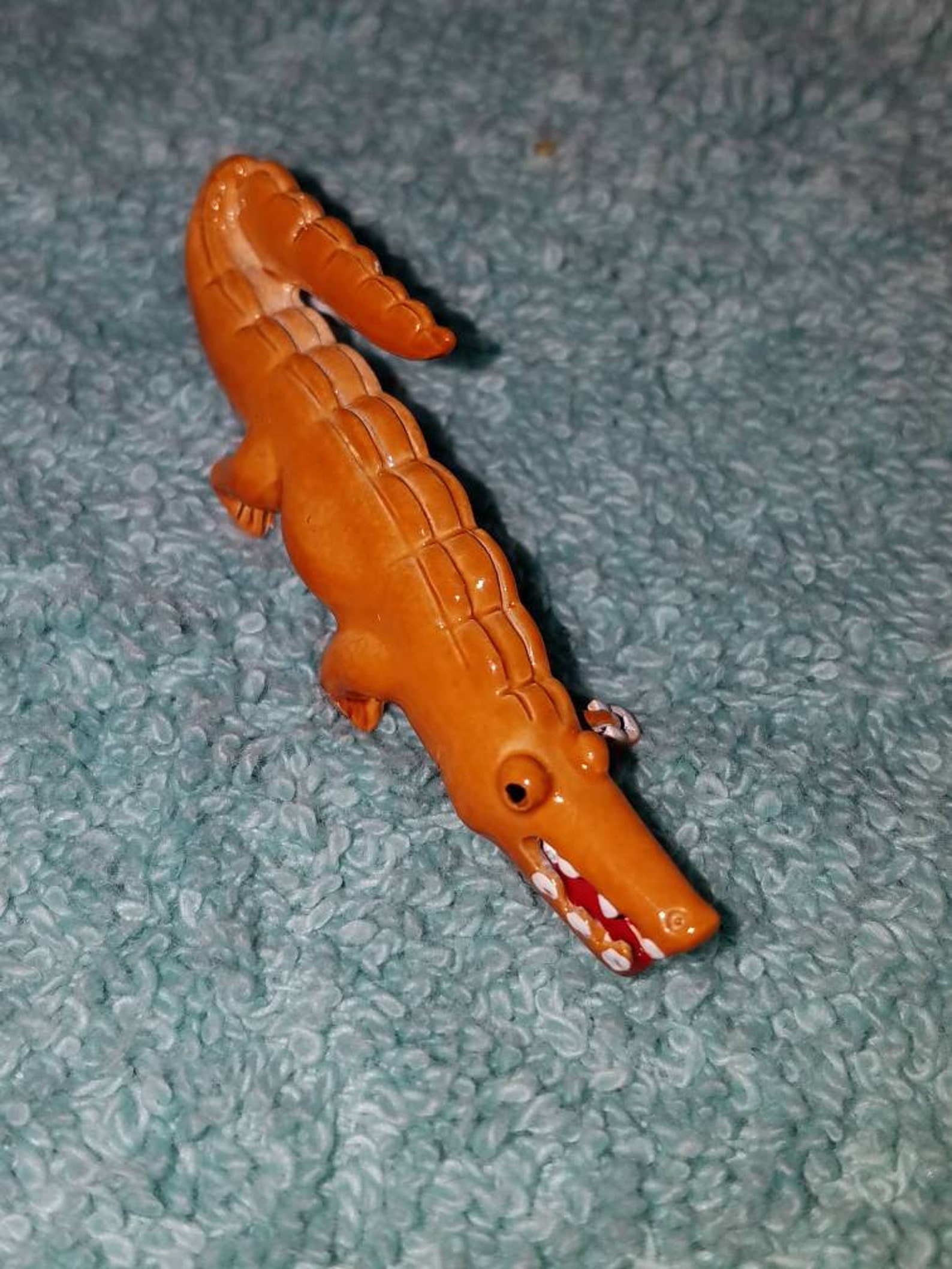 Vintage Brown Enamel Alligator Pin Enamel Alligator Pin - Etsy