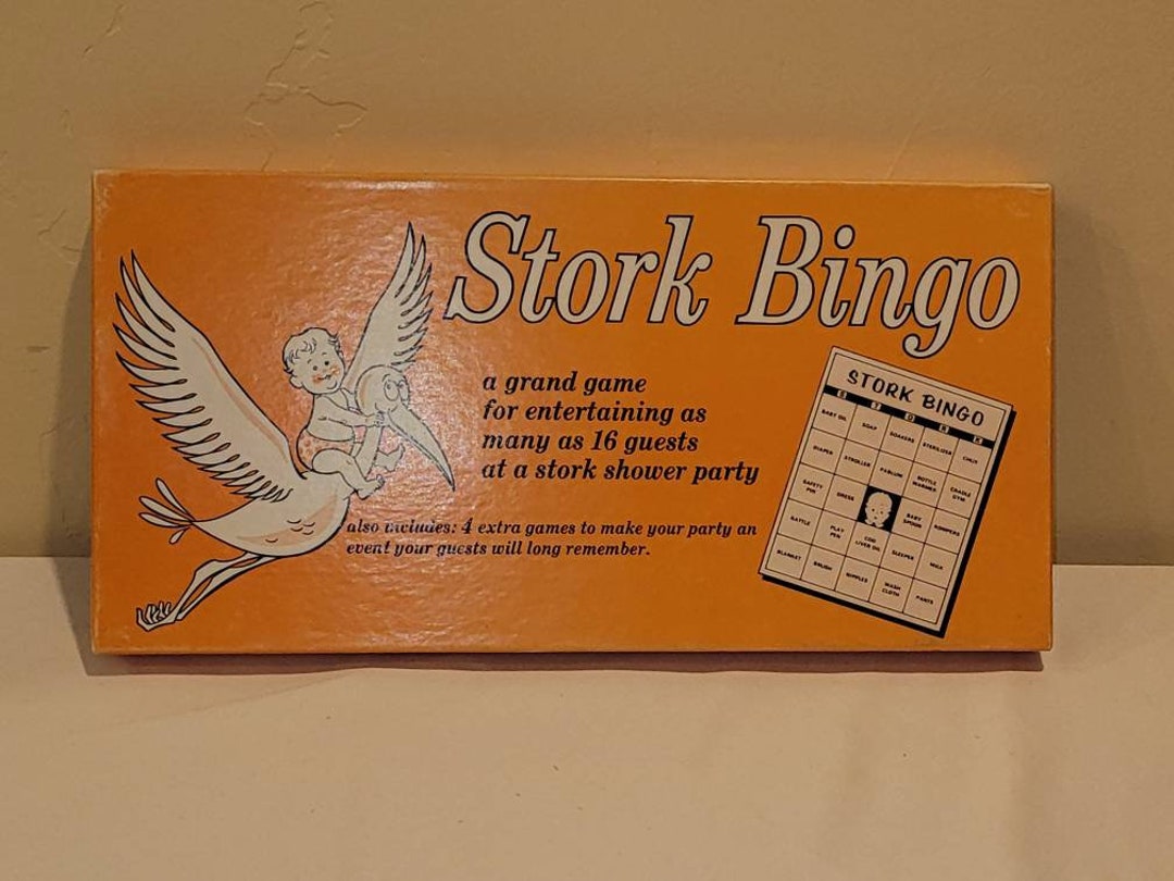 1970 Stork Bingo, Baby Shower Bingo - Etsy