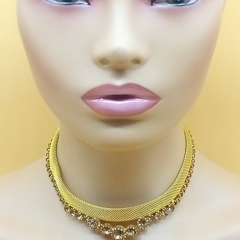 Metal Mesh Necklace - Etsy