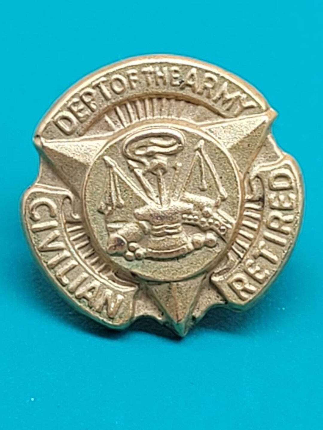 Vintage US Department of the Army Civilian Service Retired Pin - Etsy