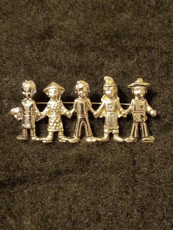 Vintage Children of the World Brooch Premier Designs Children - Etsy