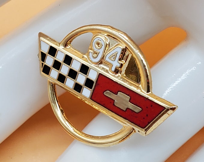 1994 Chevrolet Corvette Checkered Flag Pin - Etsy