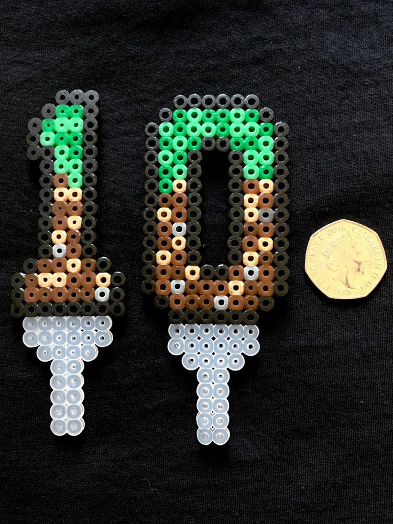 Handmade Minecraft Themed Numbered Cake Toppers 5,6,7,8,9,10,11,12 ...