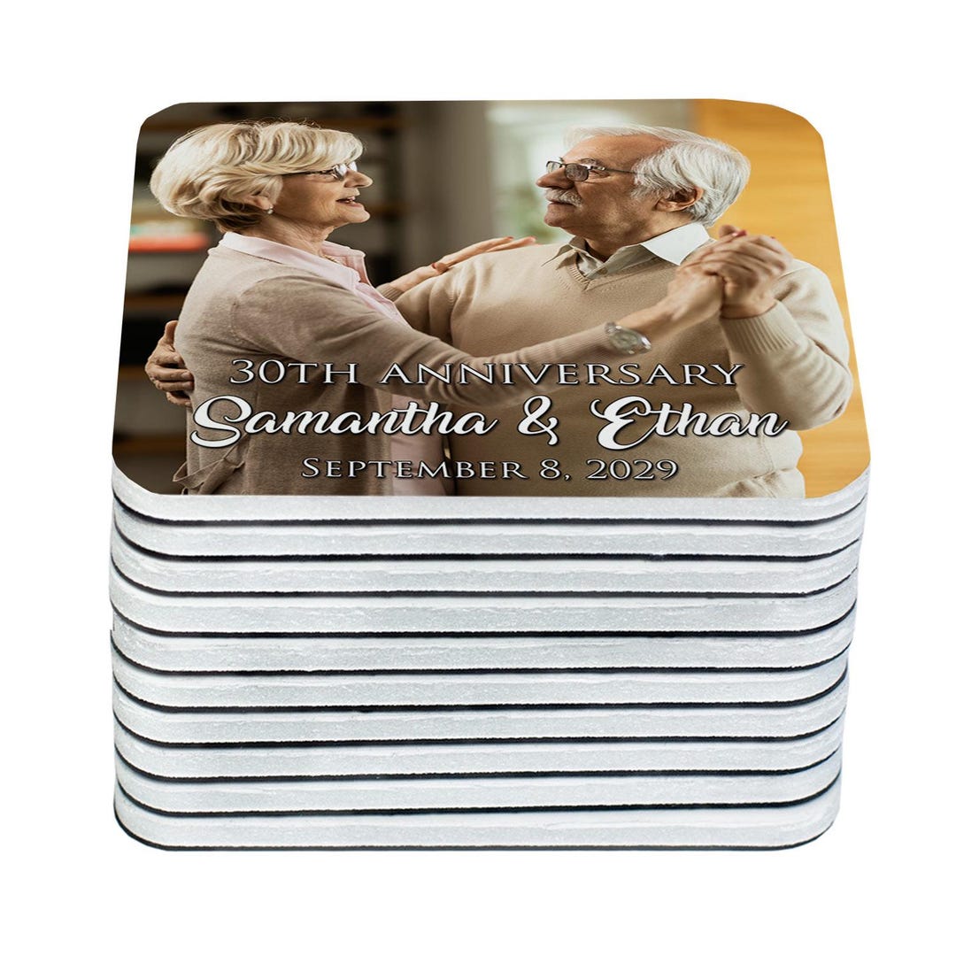 Custom Anniversary Couple Photo Magnets - Personalized Wedding ...