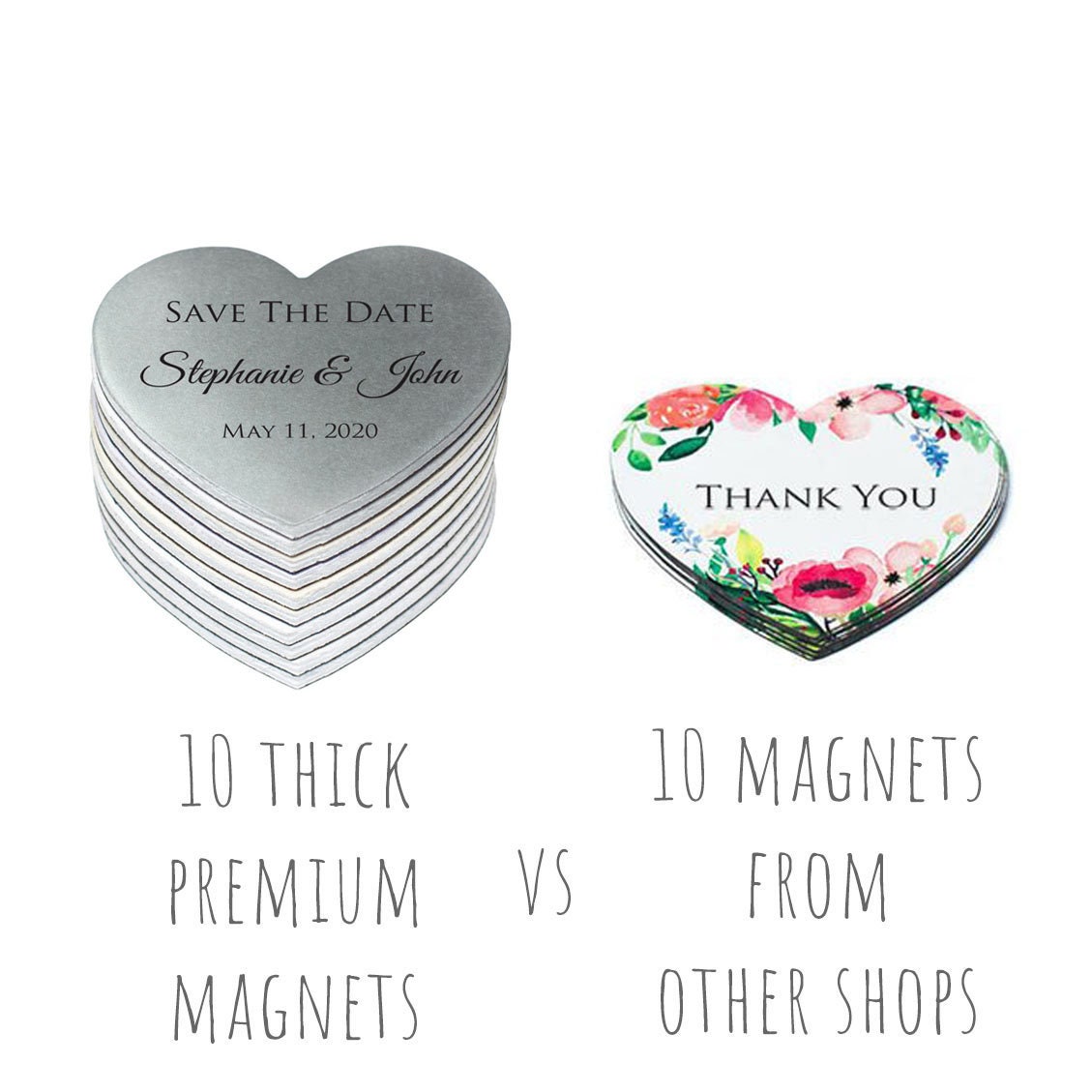 Save the Date Magnet Metallic Save the Date Fridge Magnet | Etsy