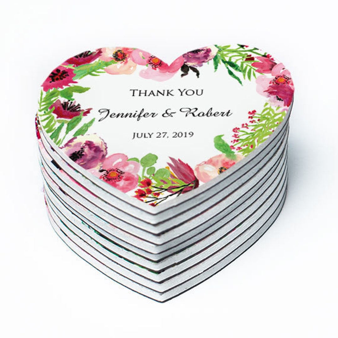 Thank You Gift, Thank You Magnets, Wedding Magnets - Etsy