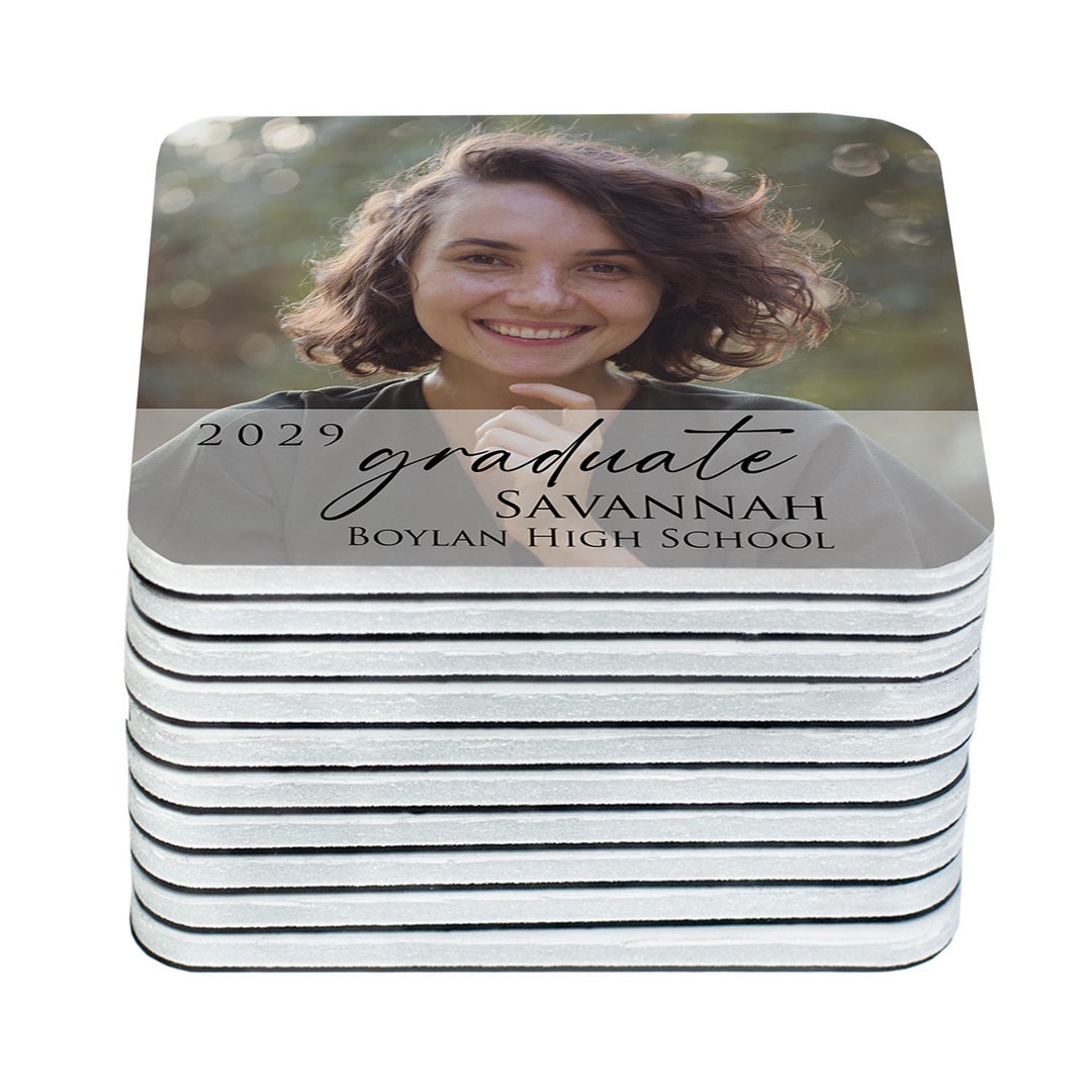 2025 Graduation Party Favors | Personalized Photo Magnets for Seniors ...