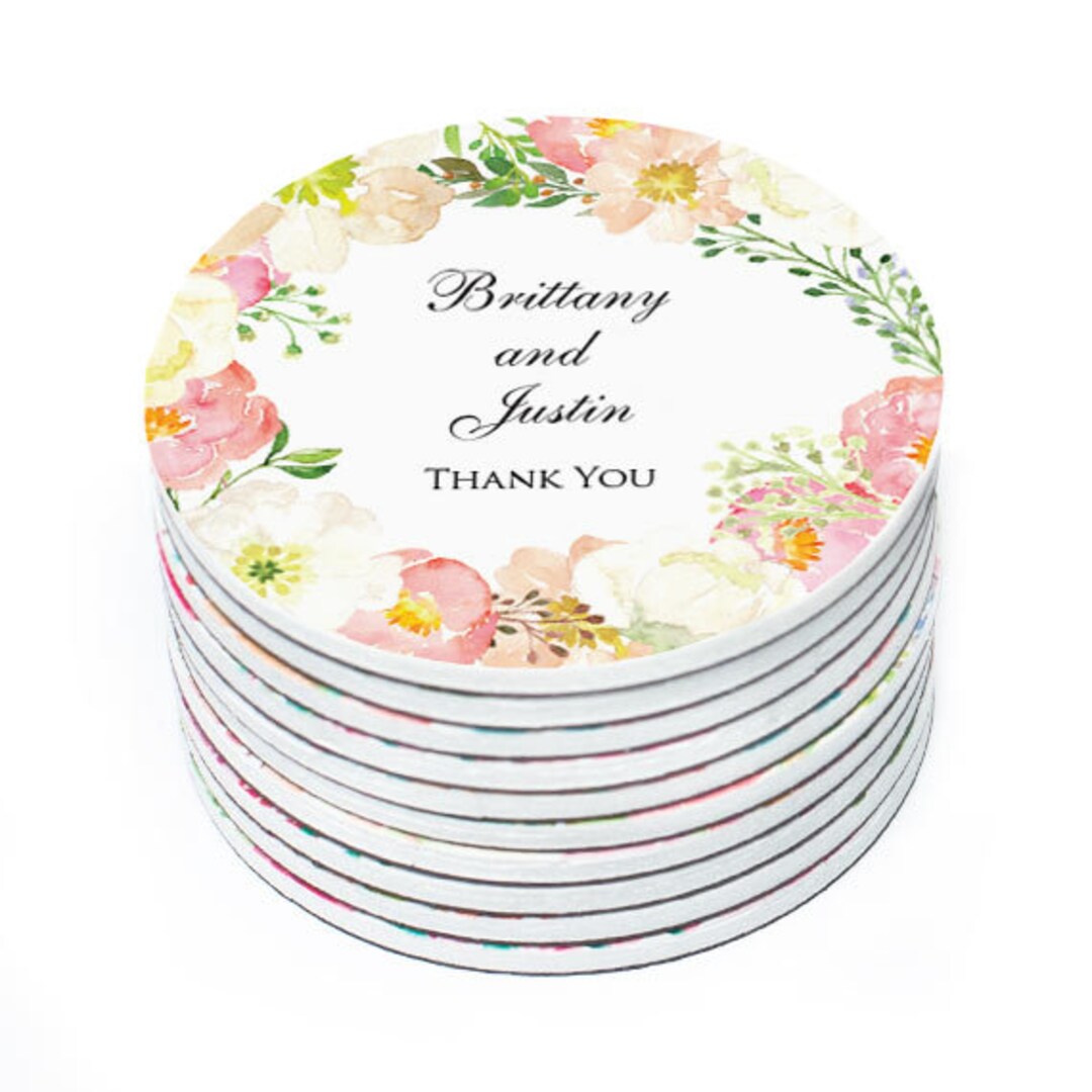 Round Magnet, Thank You Magnets, Wedding Magnets - Etsy