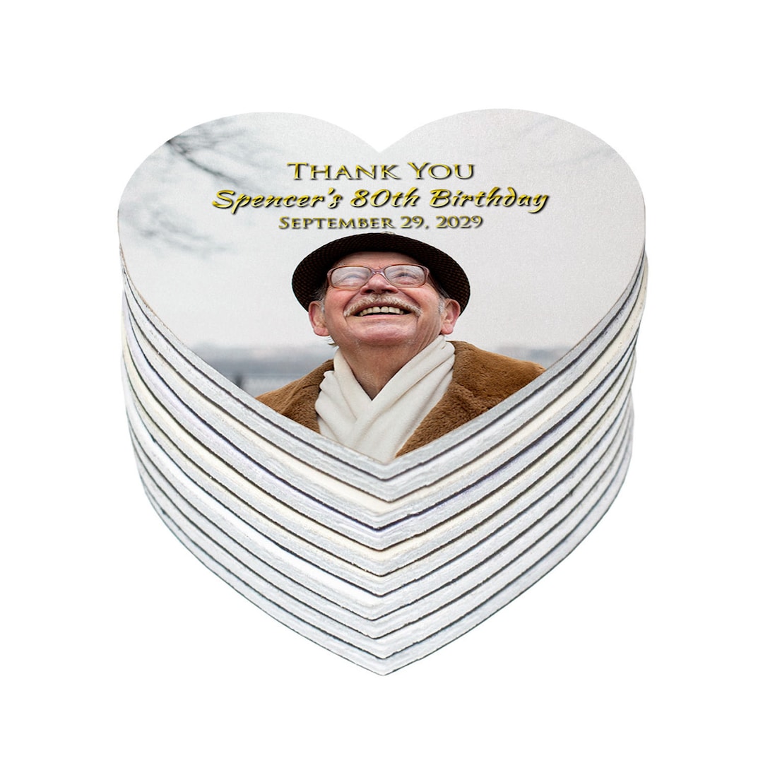 Custom Birthday Photo Keepsakes for Guests Magnetic Mementos - Etsy
