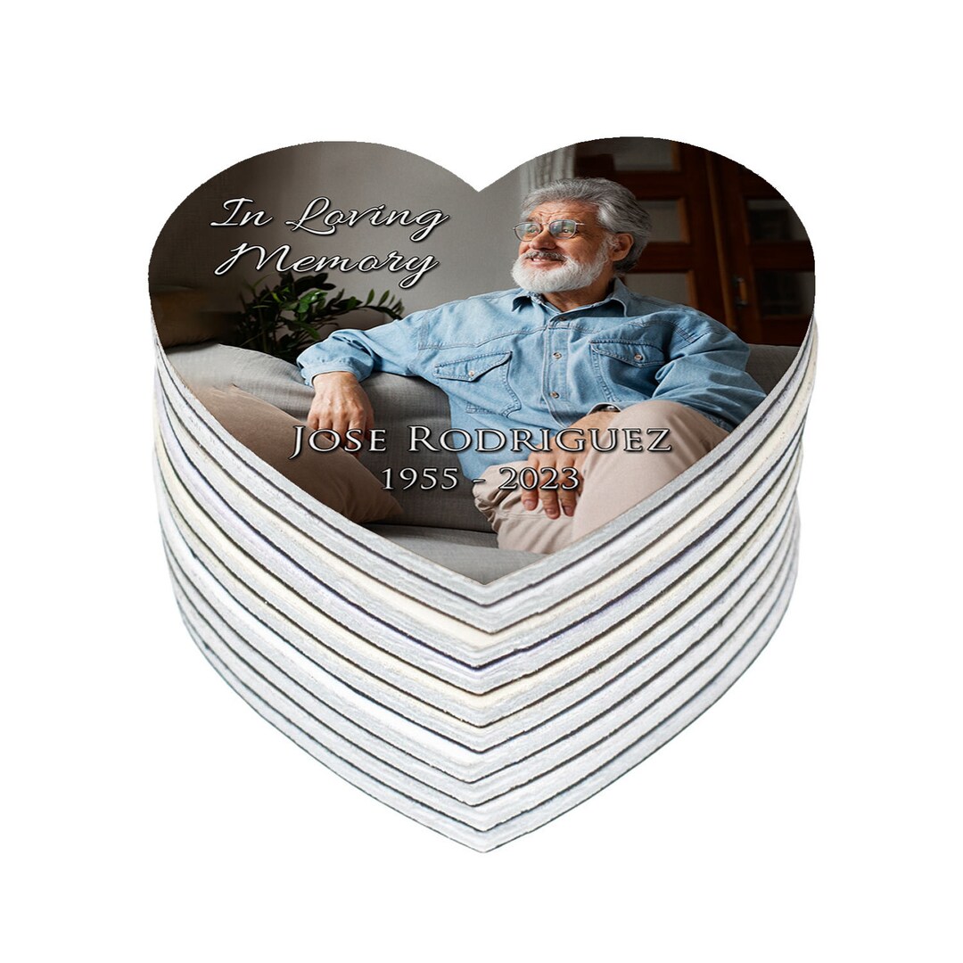 Always Remembered Memorial Magnets | Personalized Funeral Favors - Etsy