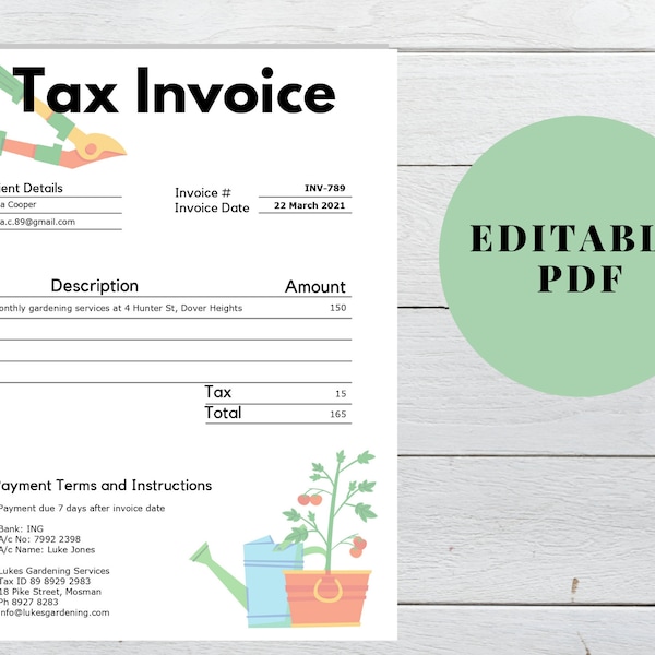 Invoice - Etsy