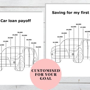 Printable Car Loan Payoff Tracker, Printable Car Savings Goal Tracker ...