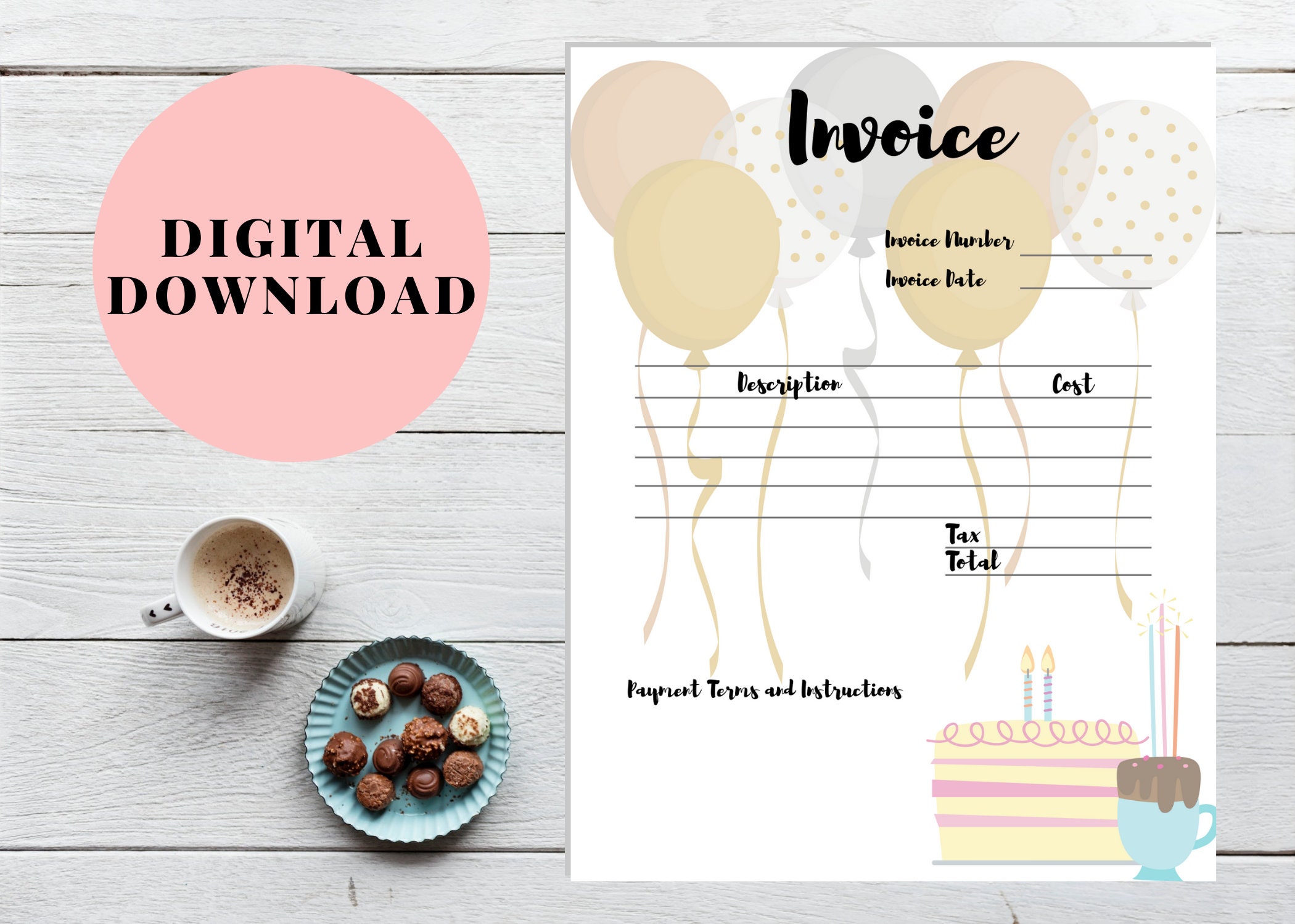 Event Planning Invoice Template, Receipt Template, Quotation Form and ...