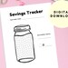 Editable PDF Savings Jar Tracker, Printable Savings Jar Tracker ...