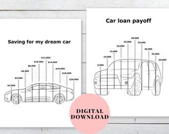 Printable Car Loan Payoff Tracker, Printable Car Savings Tracker ...