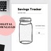Printable Savings Jar Tracker, Printable Savings Tracker, Editable PDF ...