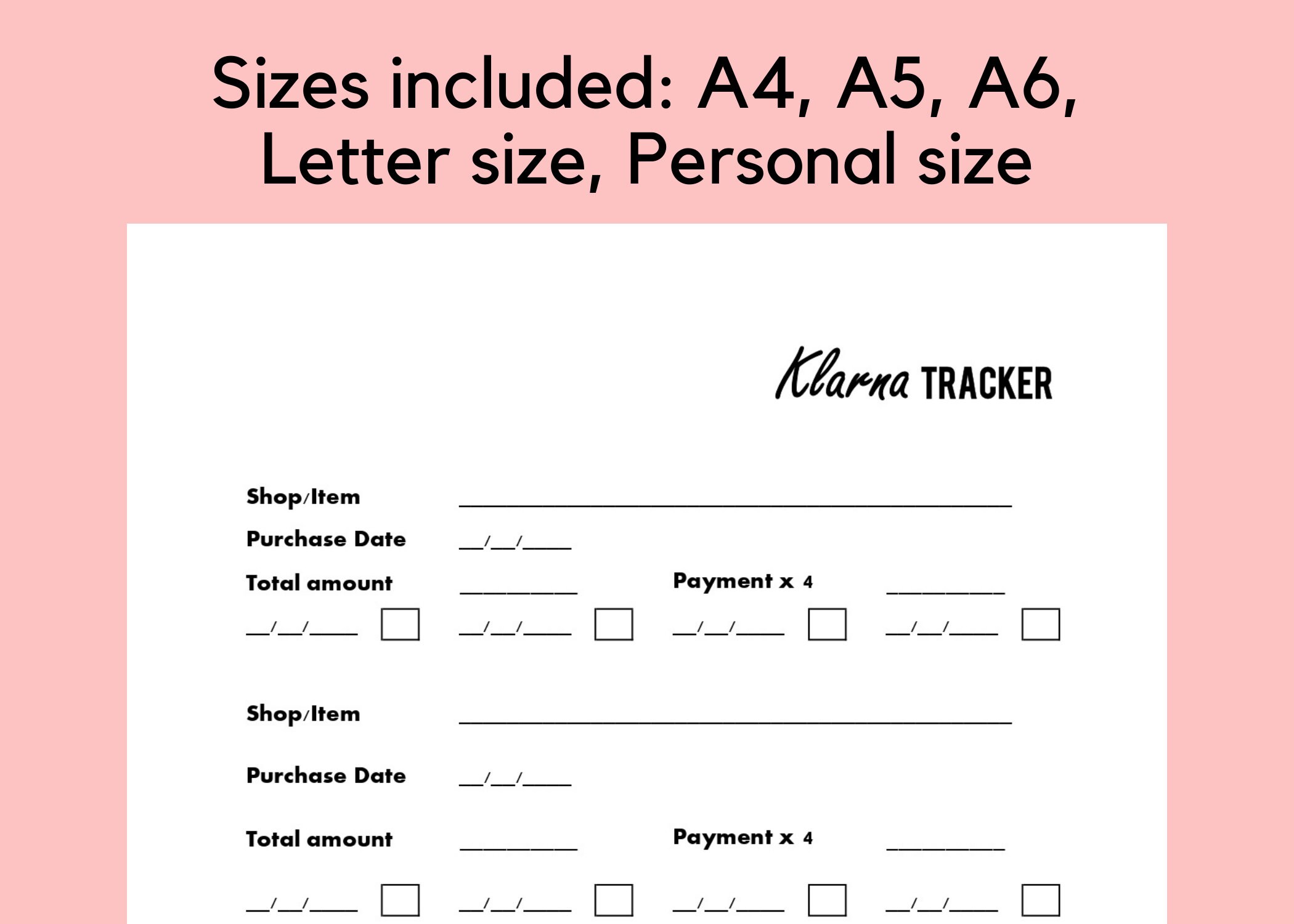Klarna Tracker, Klarna Repayment Tracker, Klarna Planner, Klarna ...