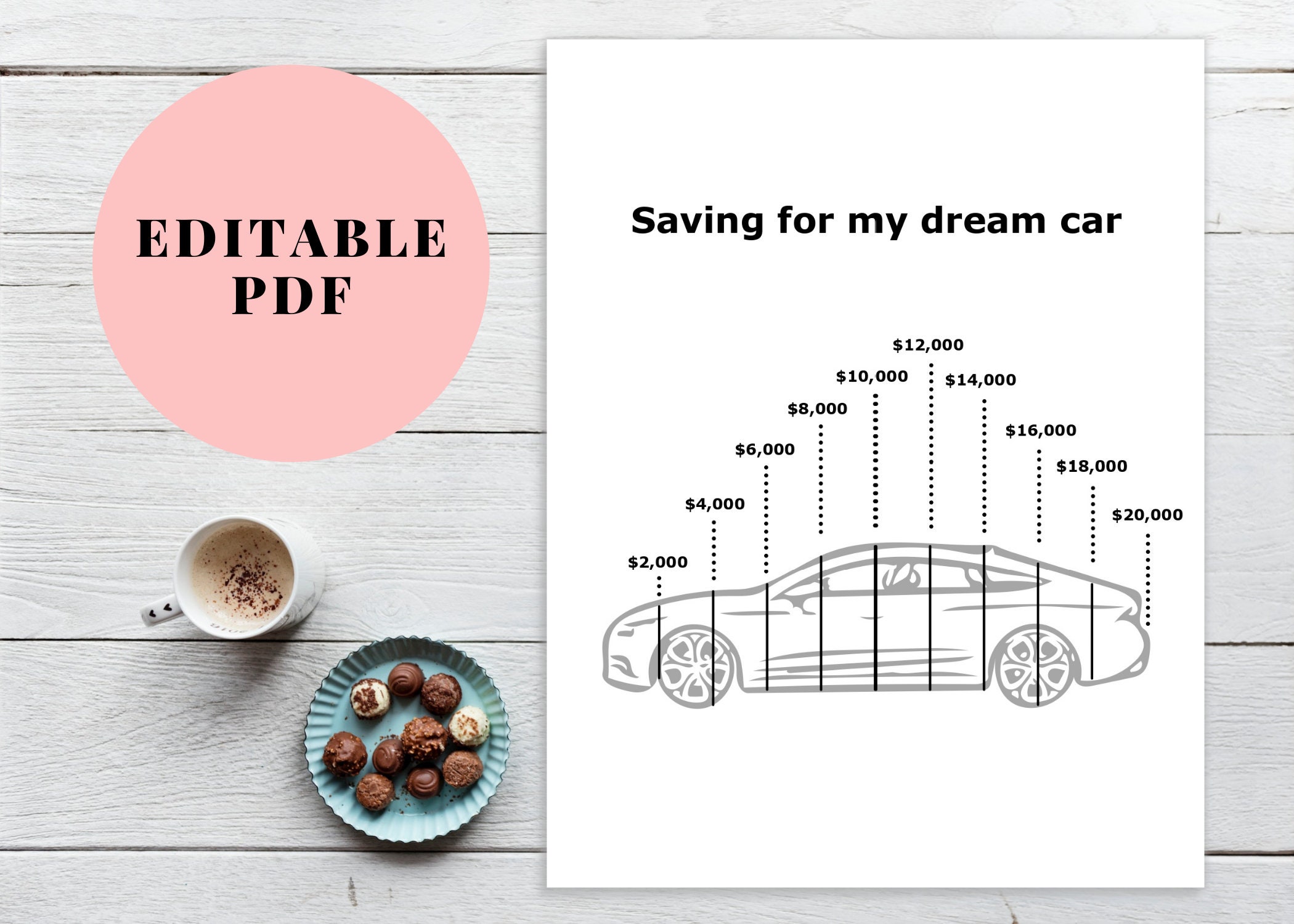 Printable Car Loan Payoff Tracker Bundle, Printable Car Savings Goal ...