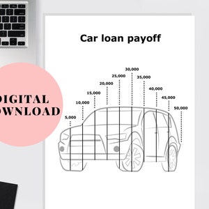 Printable Car Loan Payoff Tracker, Printable Car Savings Goal Tracker ...