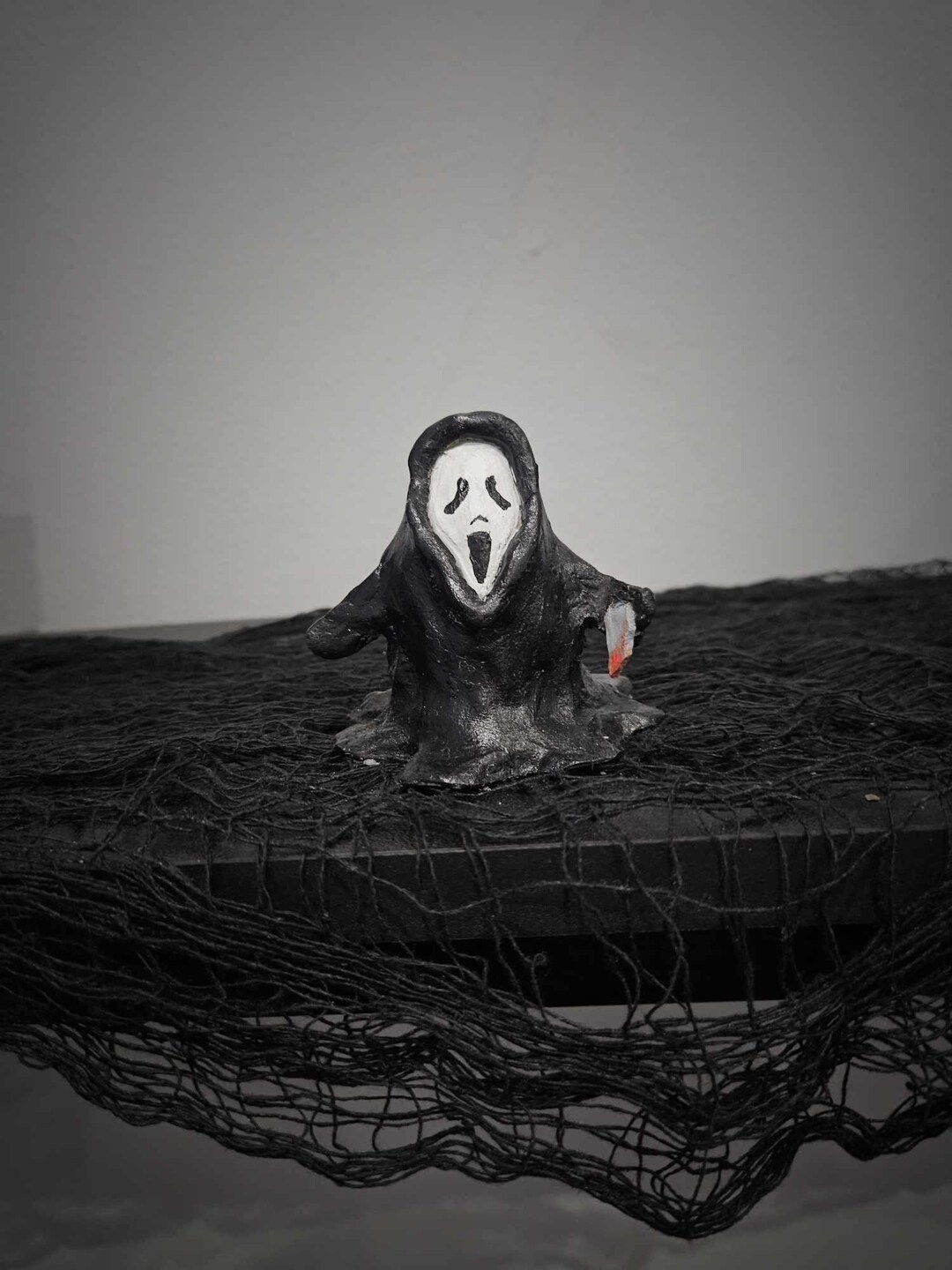 Clay Ghost Ghostface Scream Sculpture Horror Character Figure - Etsy