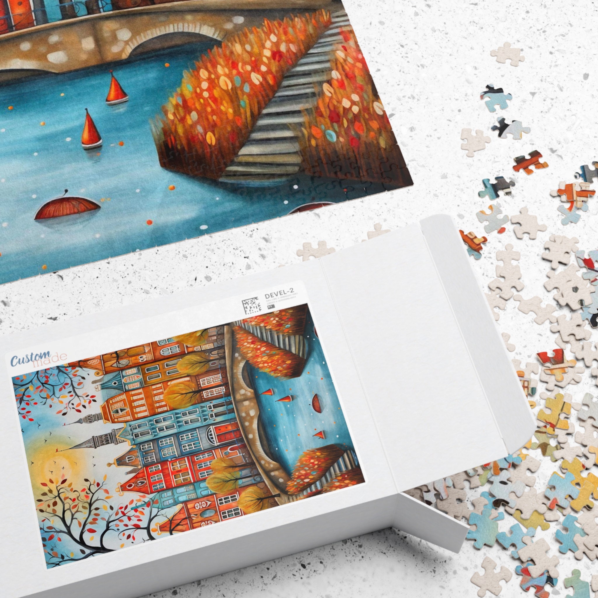 Whimsical Amsterdam Jigsaw Puzzle - Etsy