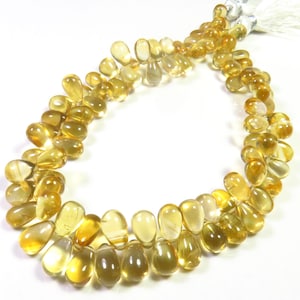 Top Grade Citrine Smooth Gemstone Beads, 6.5-10mm, Natural Yellow ...