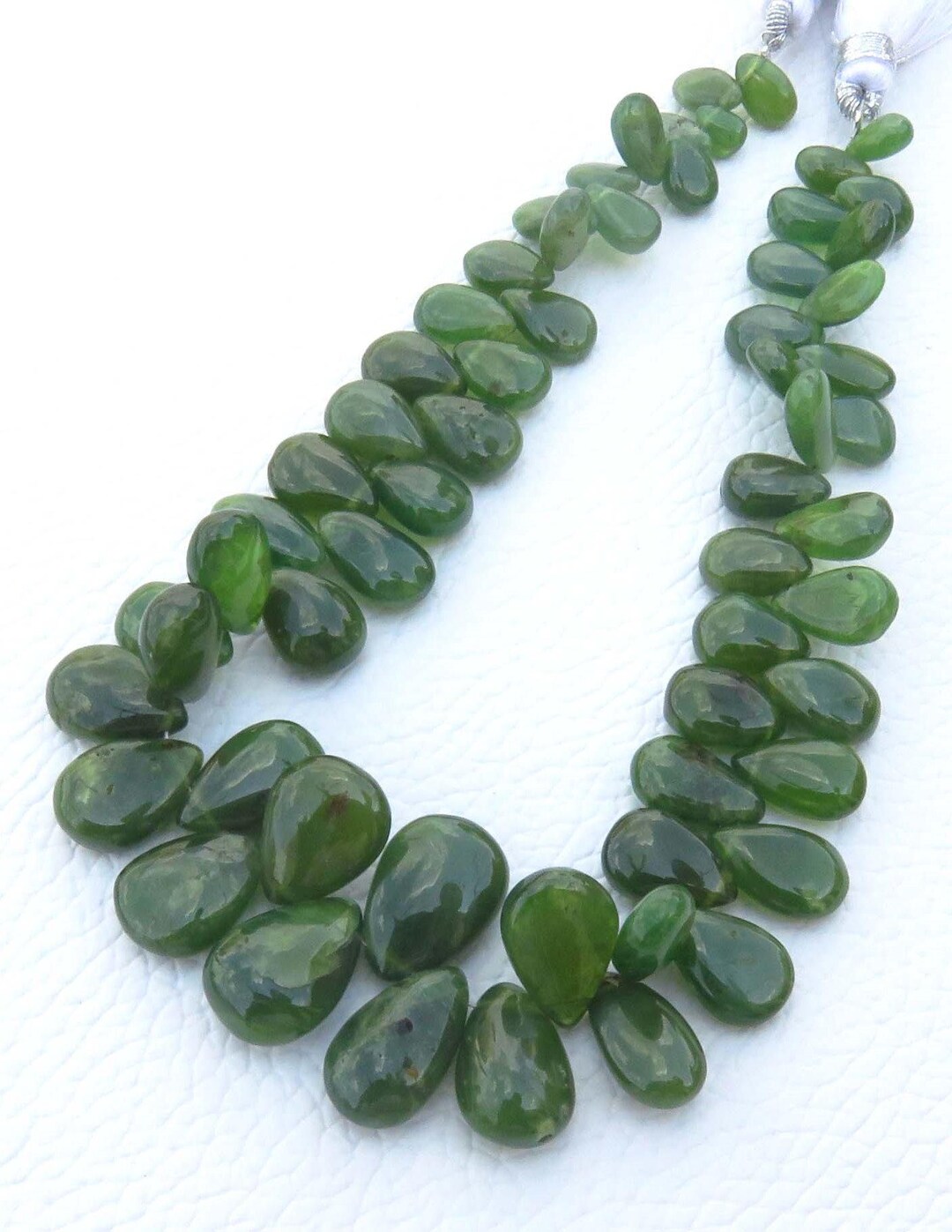 Natural Green Vessonite Gemstone Beads, 6.5-13mm, Dark Green Vessonite ...