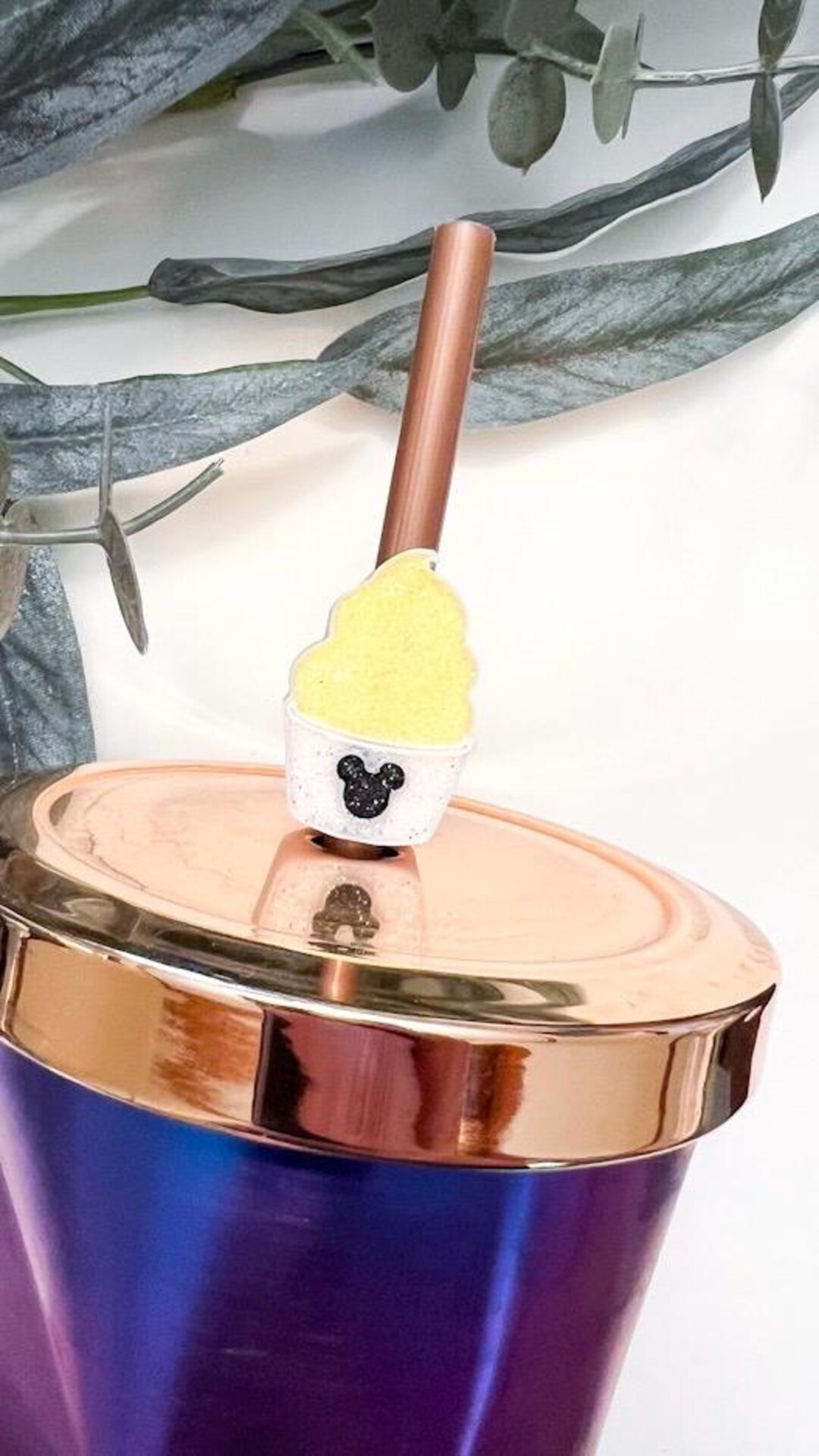 Glitter Dessert Straw Buddy | Dole Whip Straw Topper | Ice Cream ...