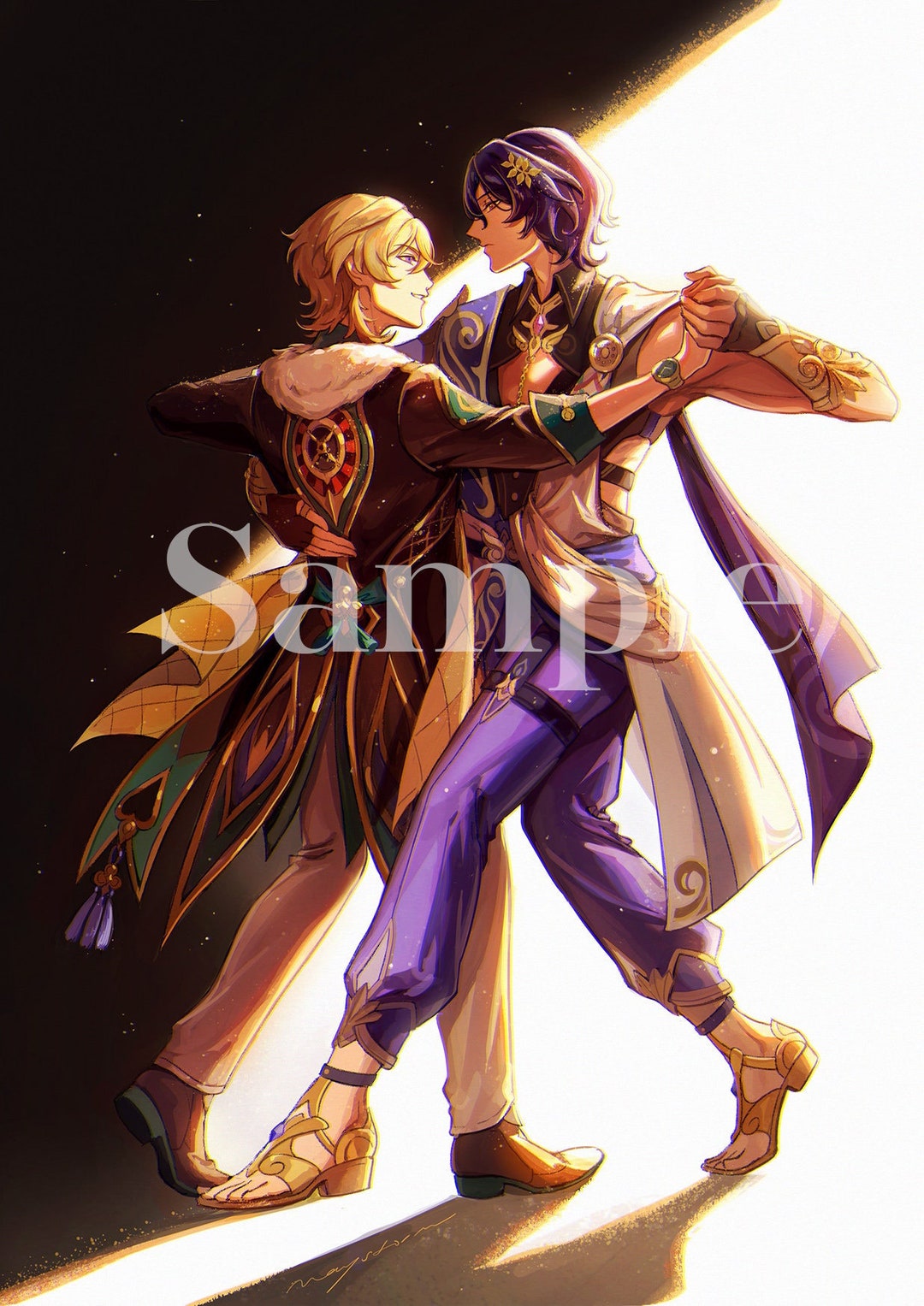 Ratiorine A4 & A5 Posters Honkai Star Rail Fanart HSR Aventurine Dr ...