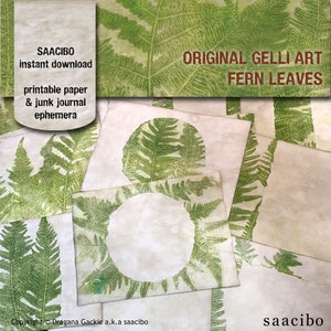 Original Gelli Art Prints, Printable Images, Instant Download, Digi Kit ...