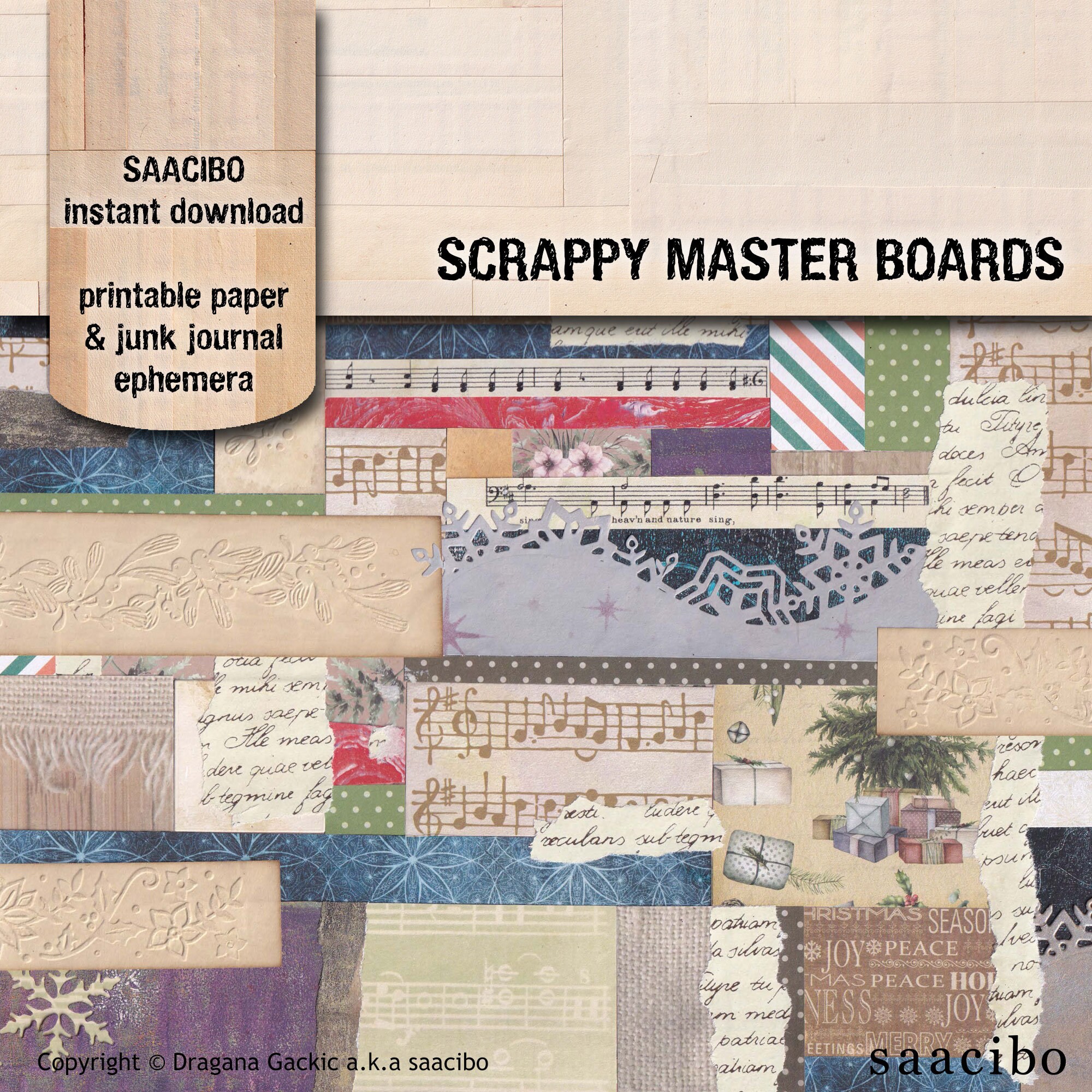 Scrappy Master Boards Collection, Printable Images, Instant Download ...