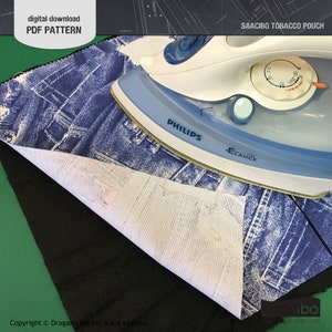 Tobacco Pouch Sewing Pattern, Rolling Cigarette Organizer (PDF Pattern ...