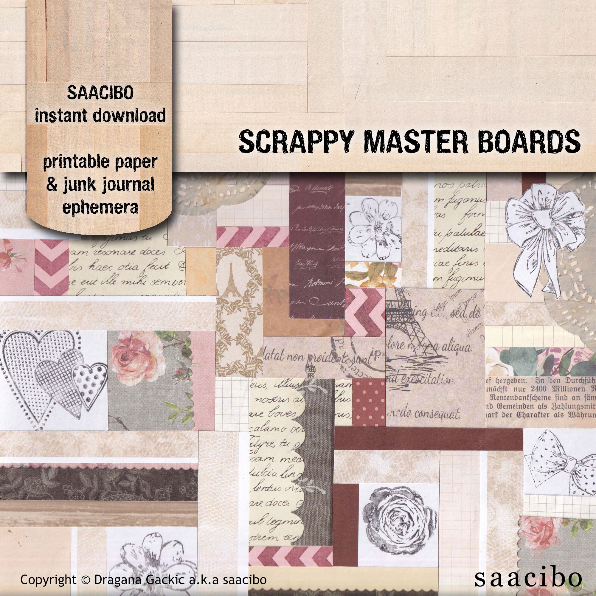 Scrappy Master Boards Collection, Printable Images, Instant Download ...