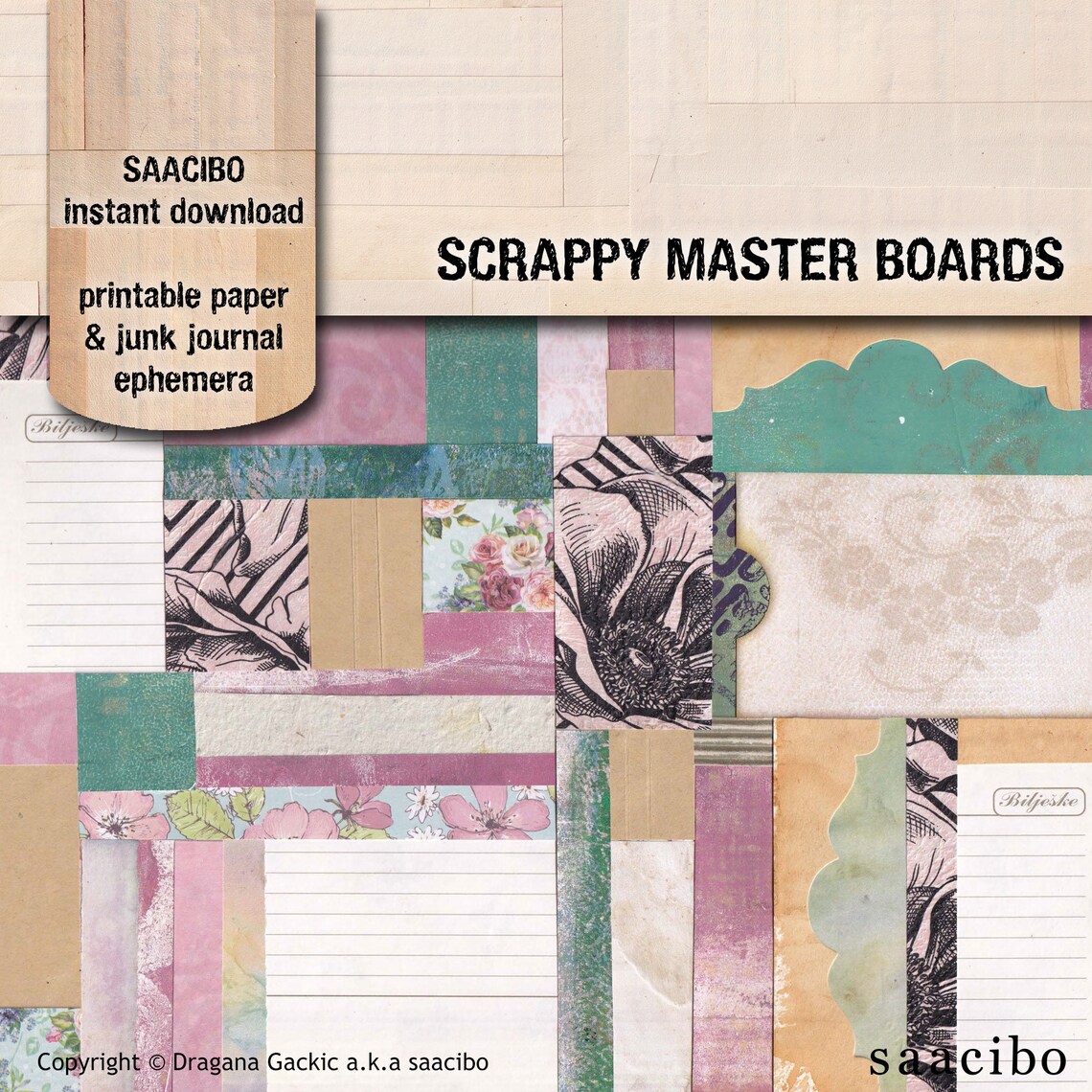Scrappy Master Boards Collection, Printable Images, Instant Download ...