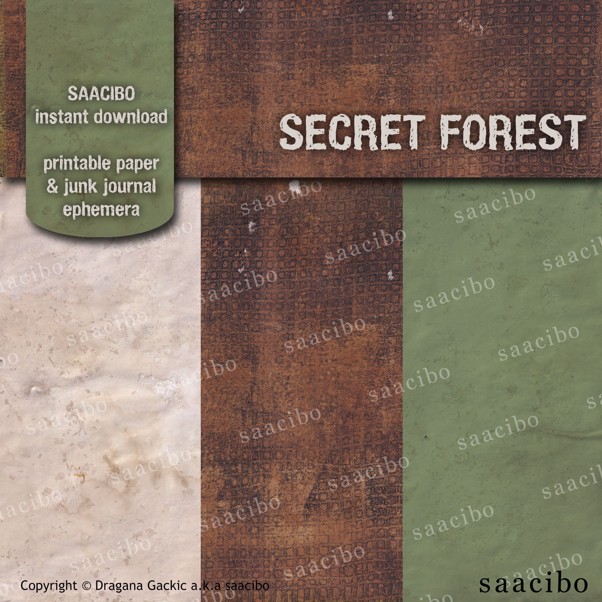 Secret Forest Collection Printable Images Instant Download - Etsy