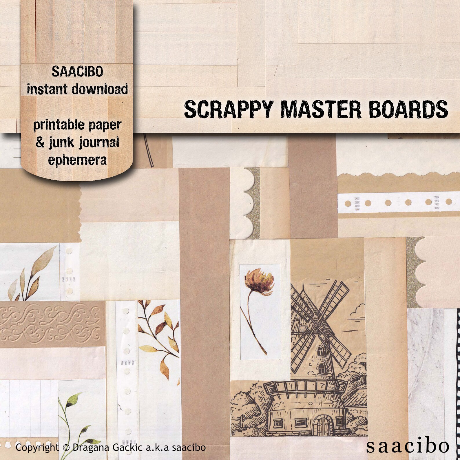 Scrappy Master Boards Collection, Printable Images, Instant Download ...