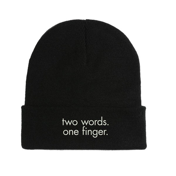 Beanies With Words - Etsy