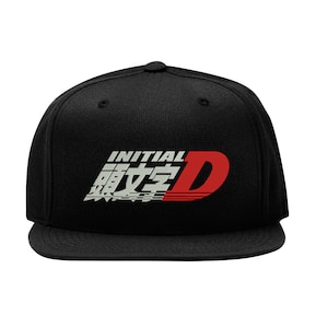 Initial D Anime Manga Logo Embroidered Snapback Cap Fullcap Flat Bill ...